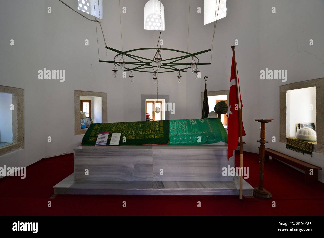 Gazi Omer Bey Mosque and Tomb in Malkara, Turkey, was built in 1488 ...