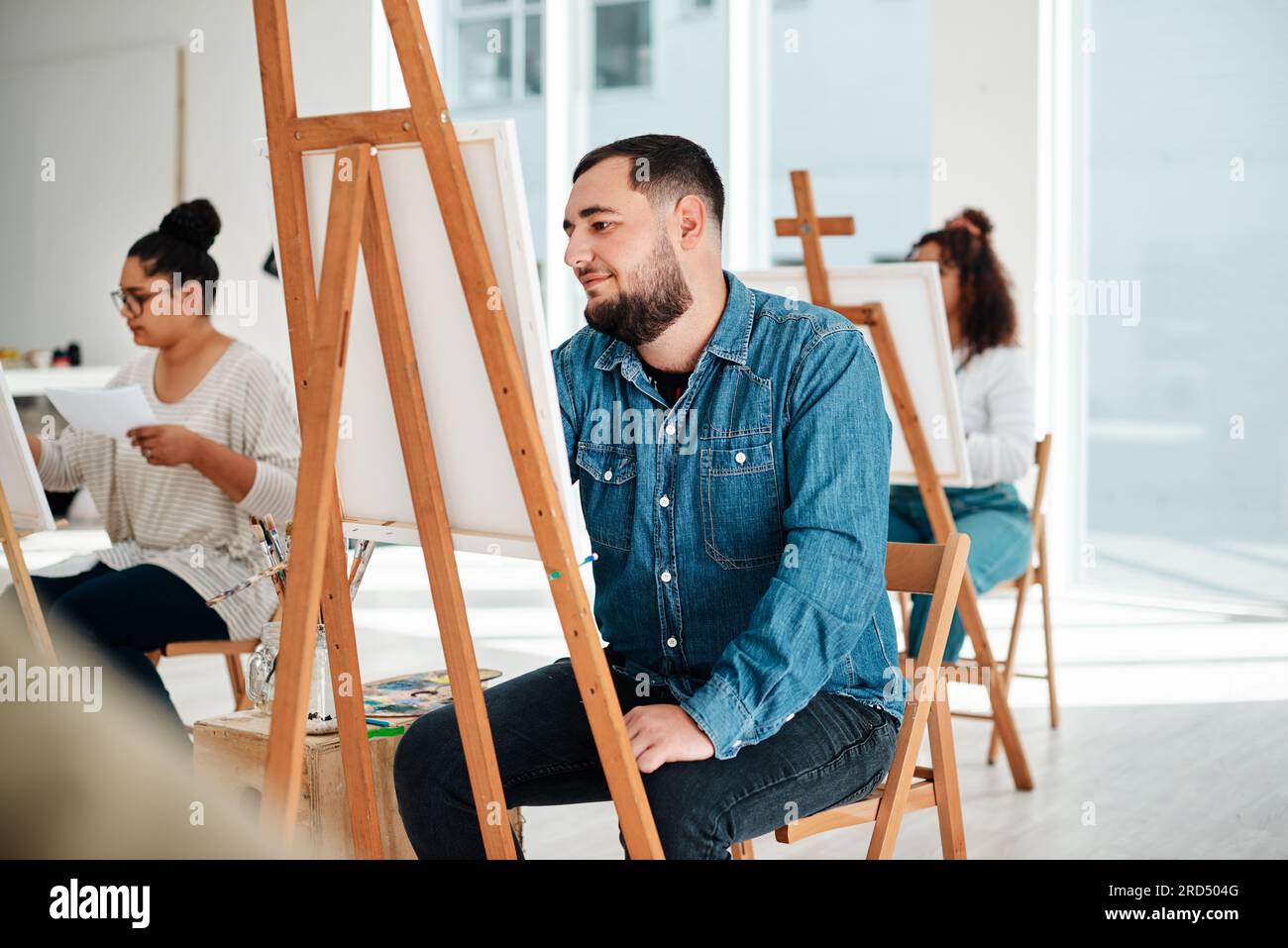 Art is a form of expression. Cropped shot of a diverse group of artists ...