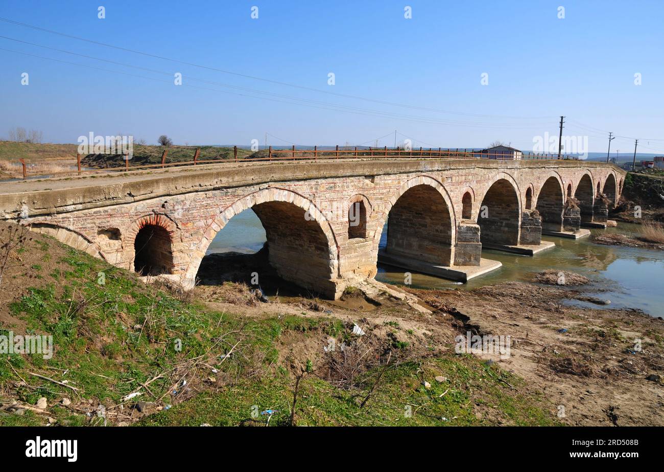Hacilar Bridge was built in 1861 in Tekirdag, Turkey Stock Photo - Alamy
