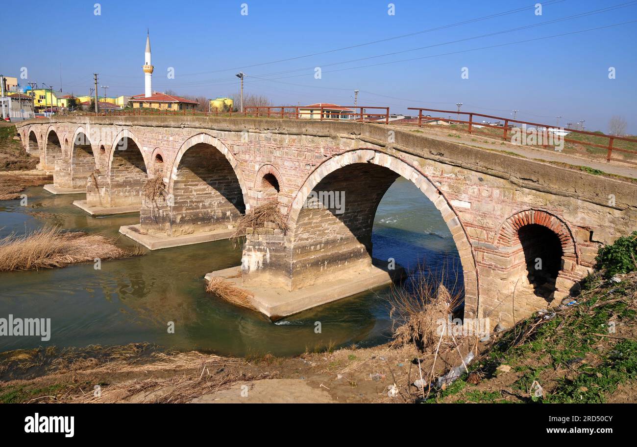 Hacilar Bridge was built in 1861 in Tekirdag, Turkey Stock Photo - Alamy