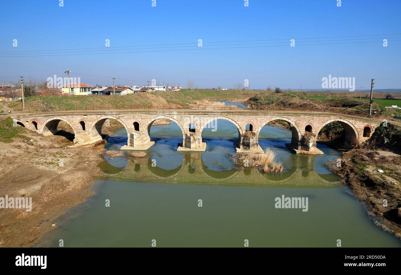 Hacilar Bridge was built in 1861 in Tekirdag, Turkey Stock Photo - Alamy