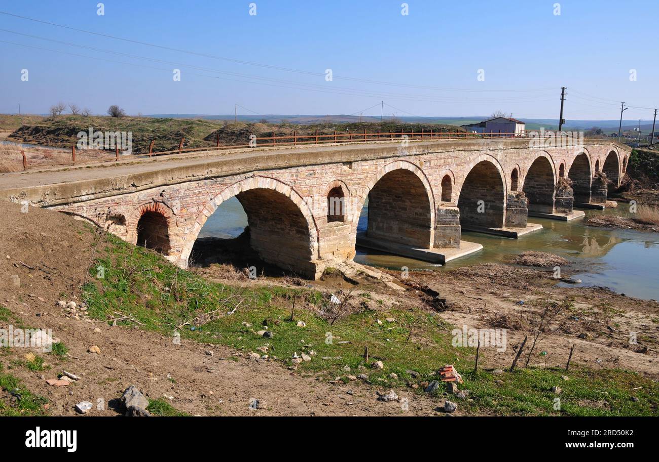 Hacilar Bridge was built in 1861 in Tekirdag, Turkey Stock Photo - Alamy