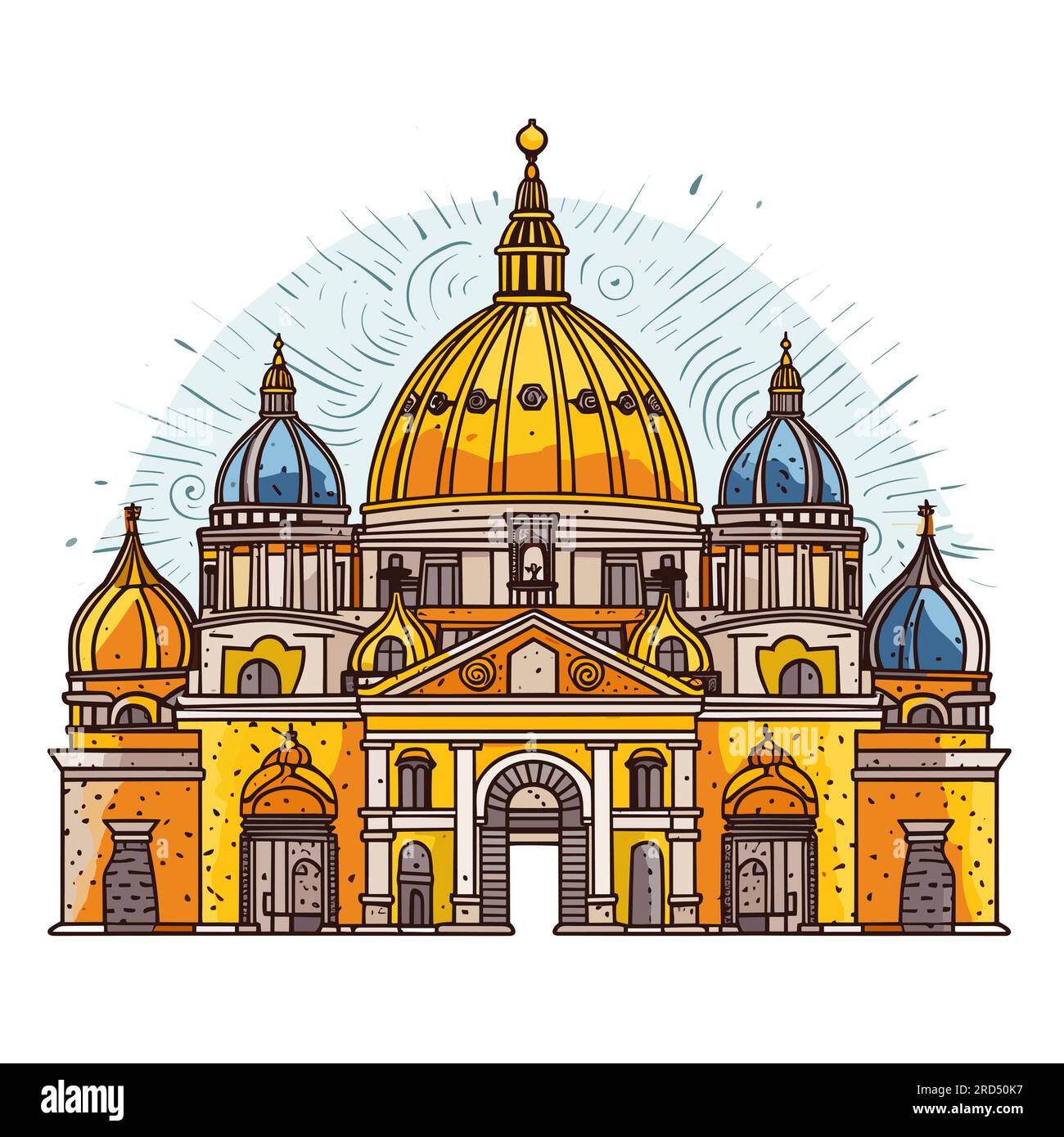 Old Saint Peters Restored Cutaway View