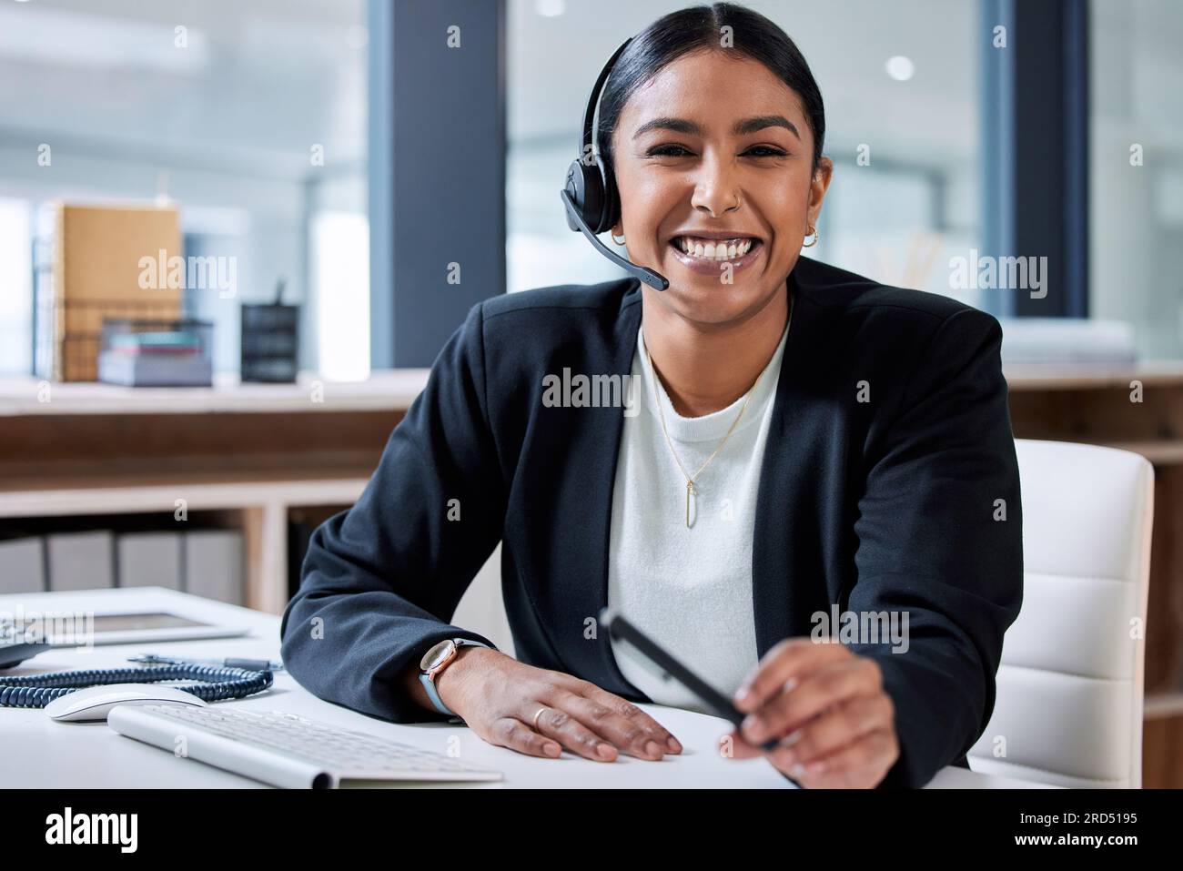 Contact us, call center portrait and business woman with headset and ...
