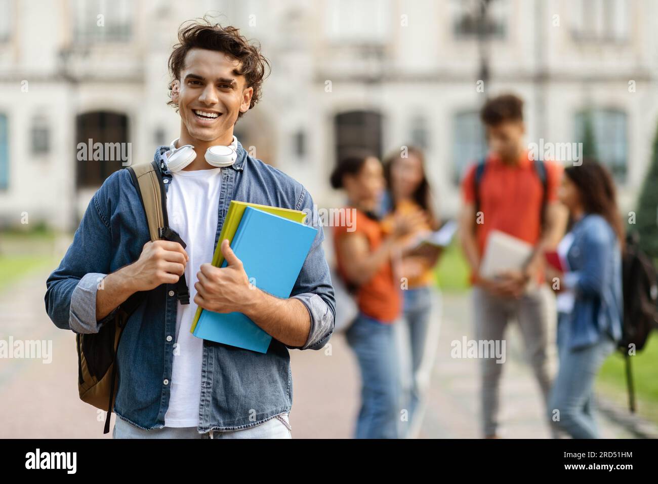 Male college graduate posing outdoors hi-res stock photography and ...