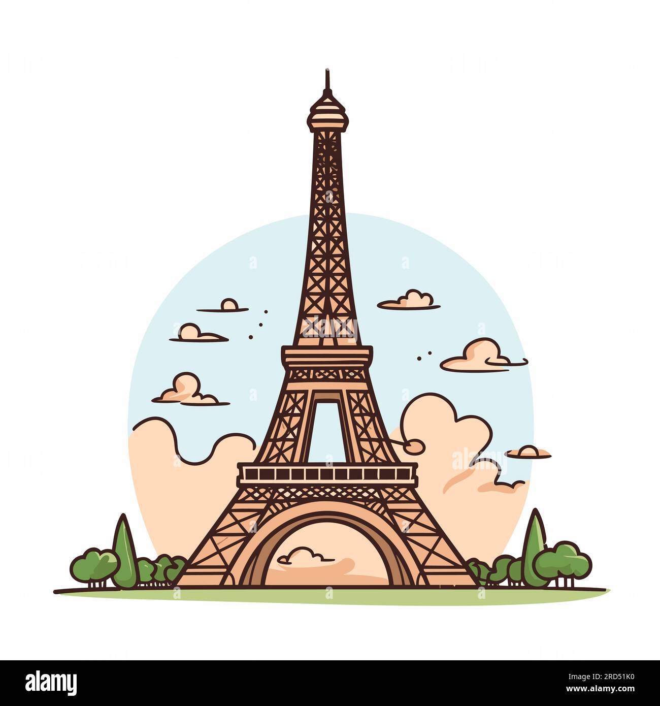 Eiffel Tower Cartoon