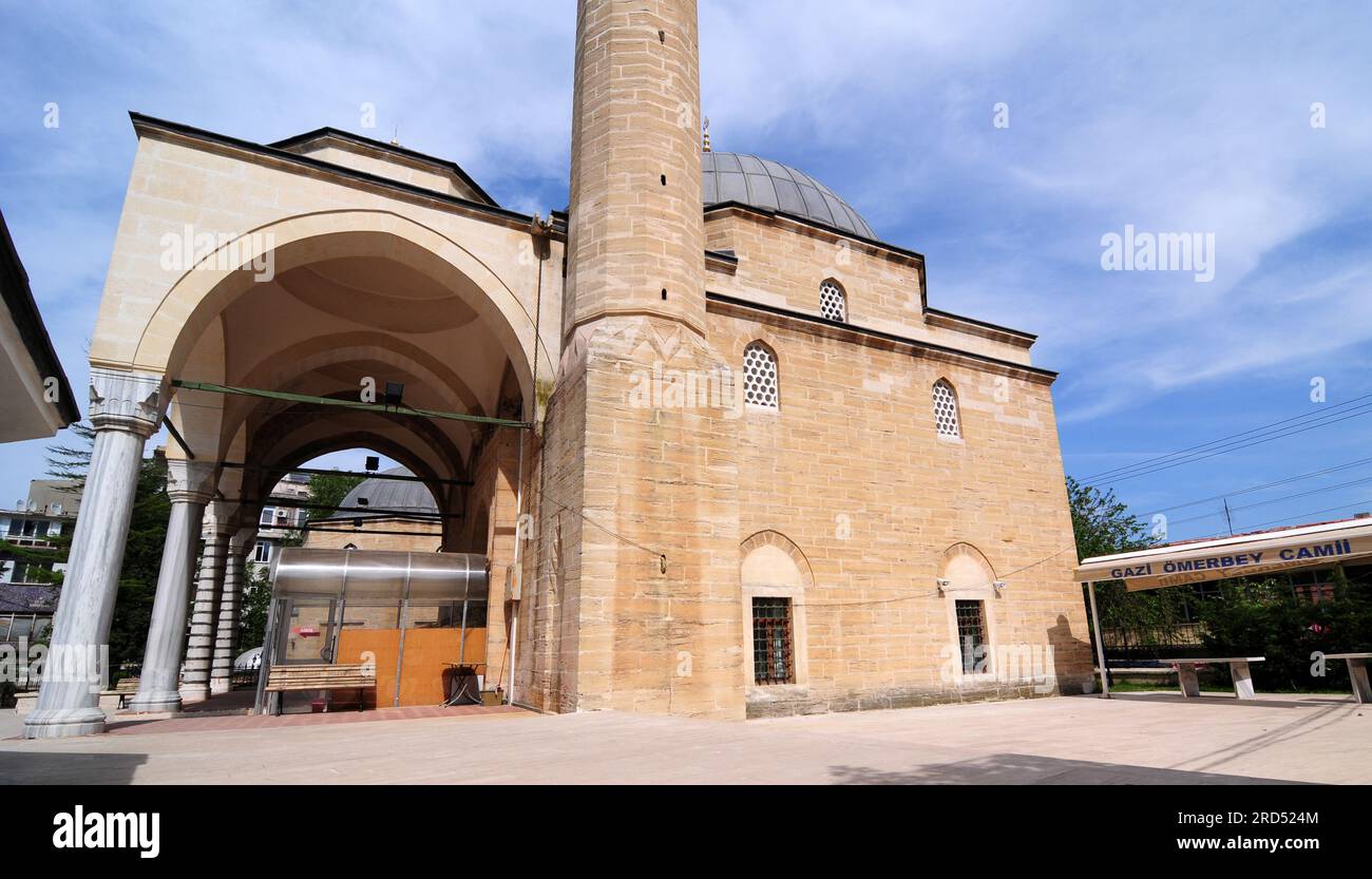 Gazi Omer Bey Mosque and Tomb in Malkara, Turkey, was built in 1488 ...