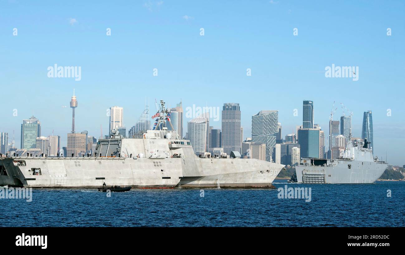 Sydney, Australia. 18th July, 2023. The U.S. Navy Independence-variant ...