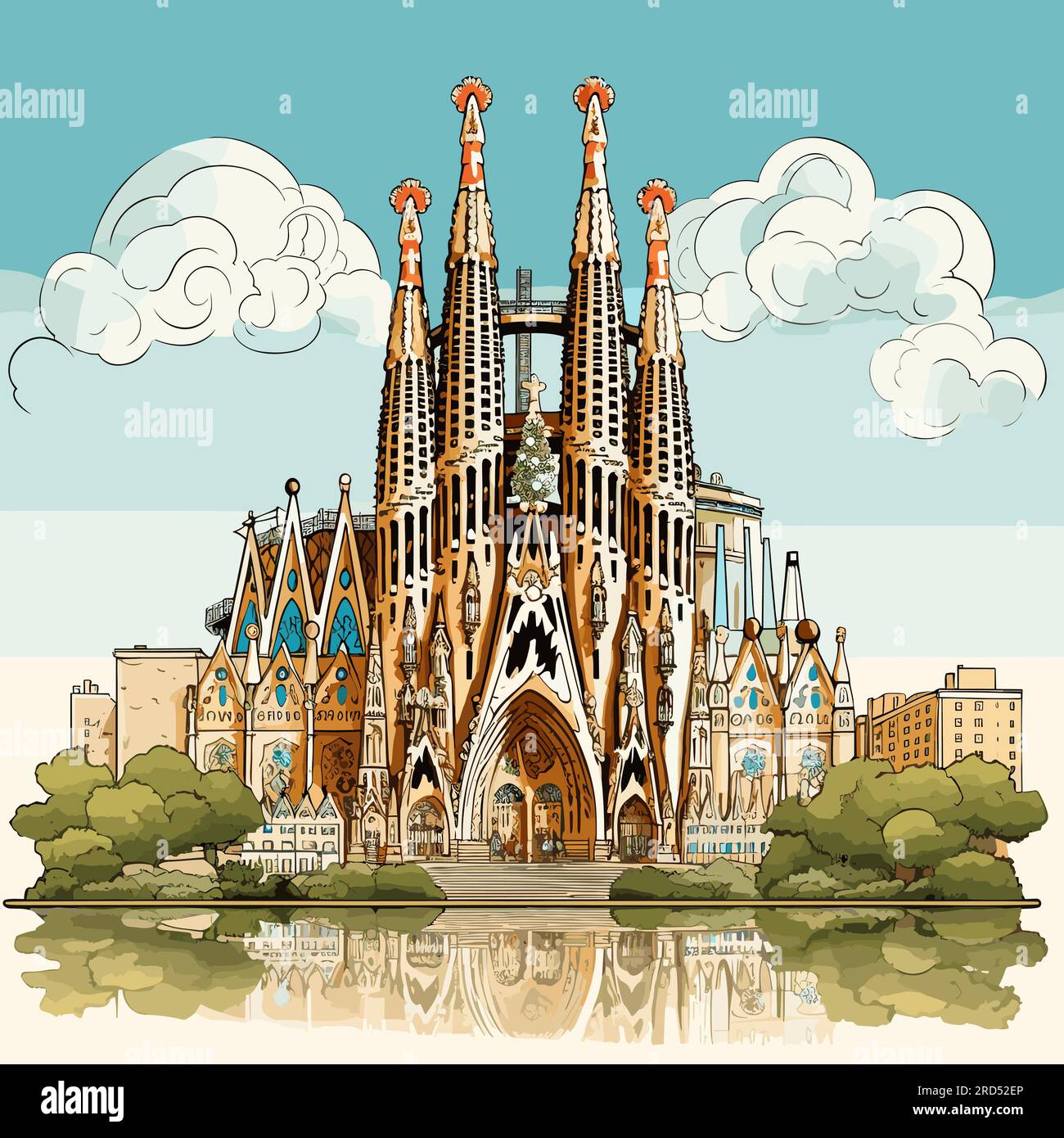 Tour gaudi Stock Vector Images - Alamy