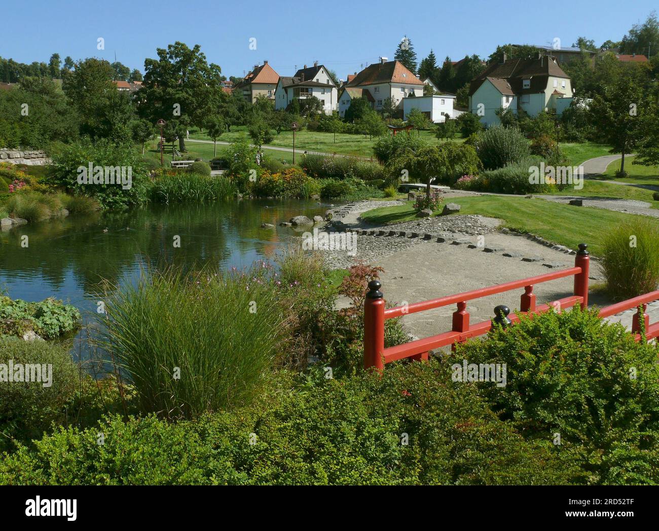 Japanese garden in Bonndorf, Black Forest, Baden-Wuerttemberg, Germany ...