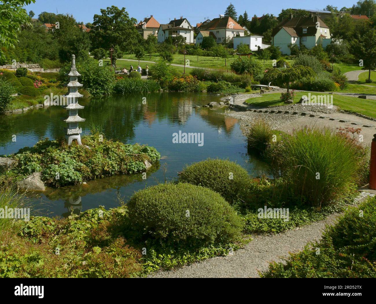 Japanese garden in Bonndorf, Black Forest, Baden-Wuerttemberg, Germany ...