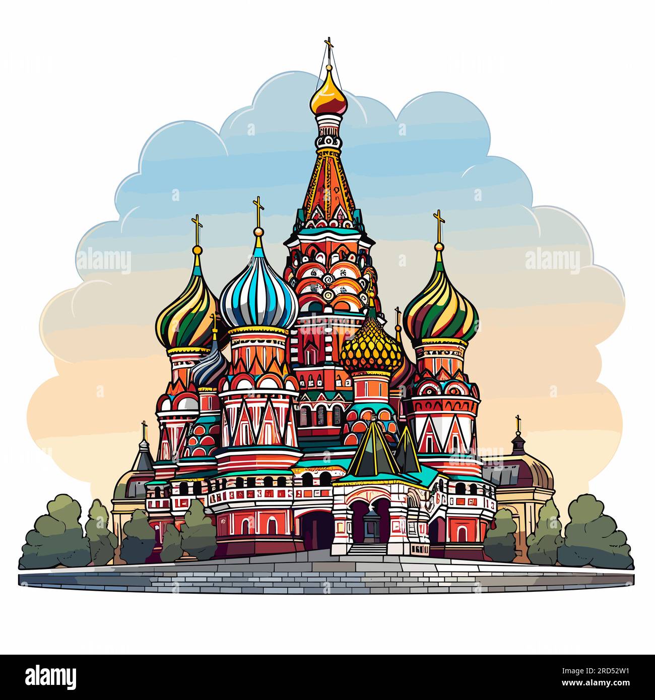Saint basil's cathedral illustration Cut Out Stock Images & Pictures ...