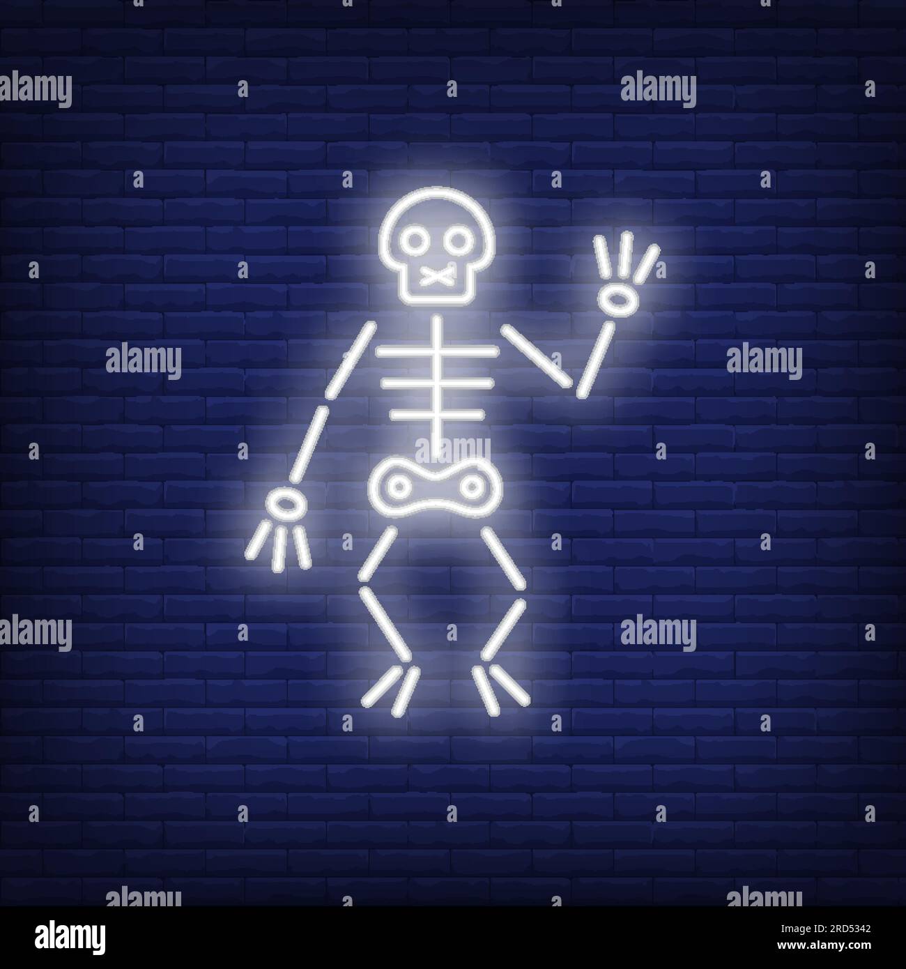 Skeleton waving Stock Vector Images - Alamy