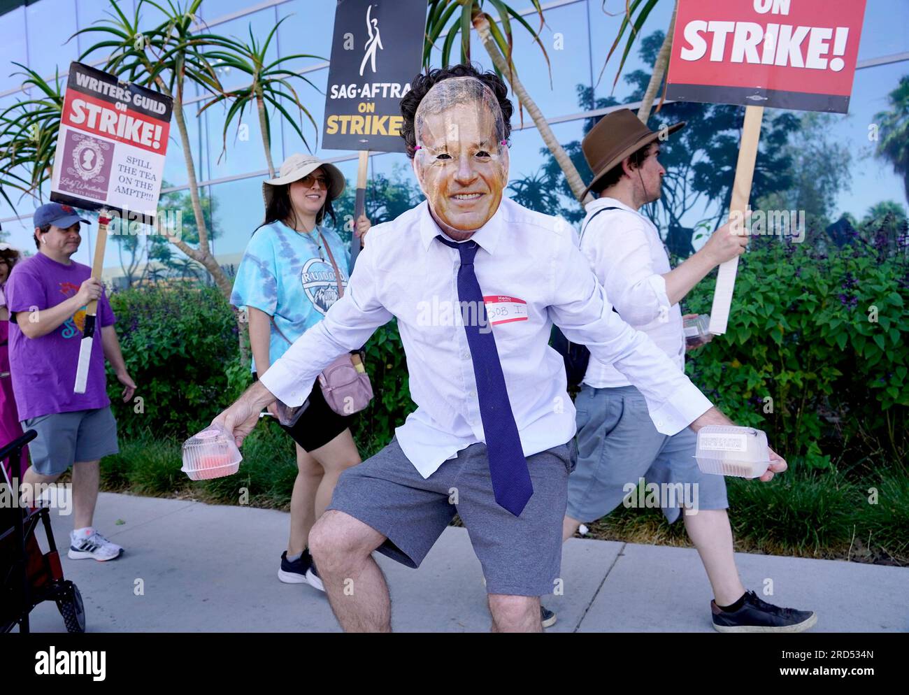 SAG-AFTRA member Gregory Lay, owner of the store East Side Cheesecakes ...