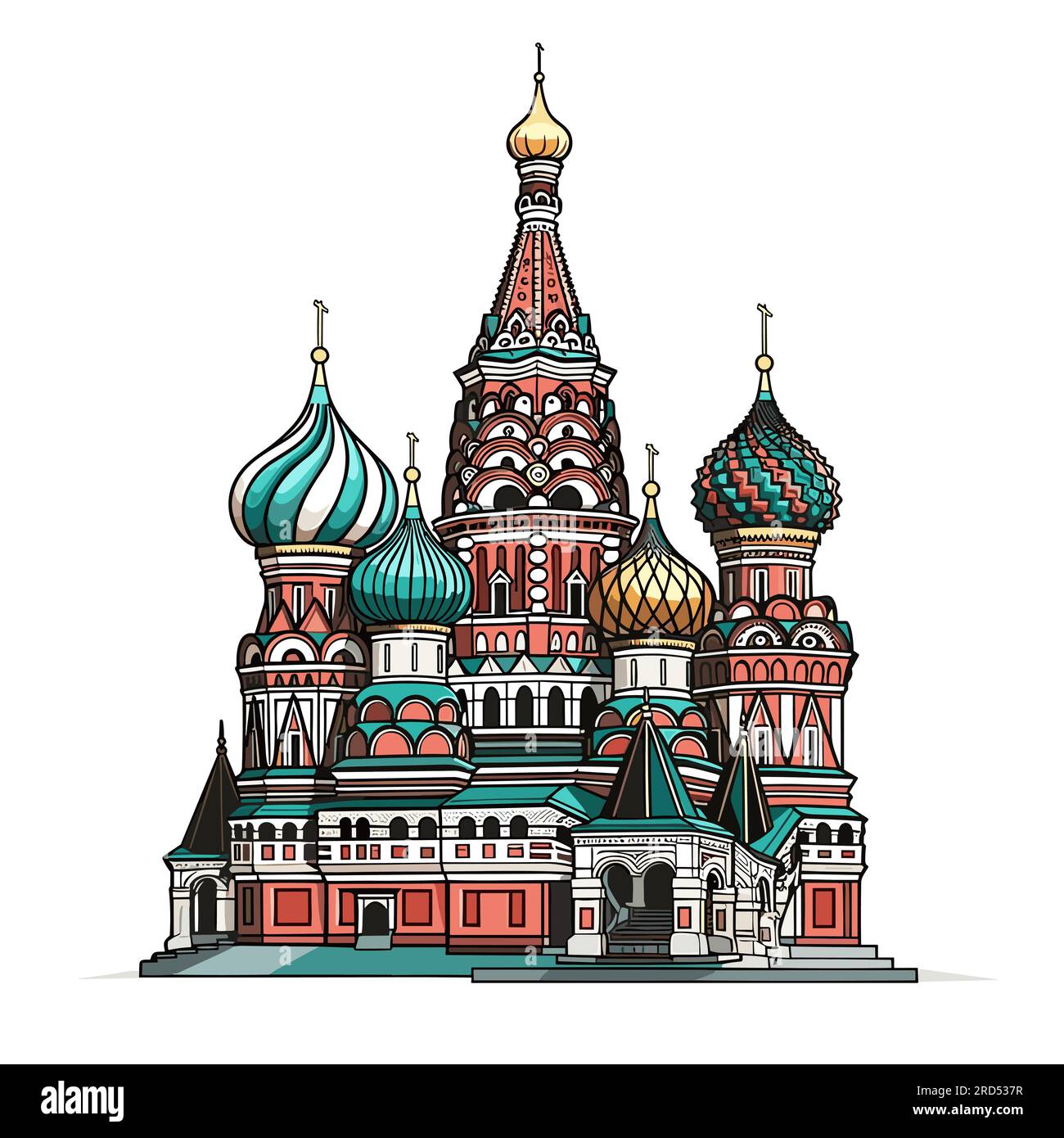 Saint basil's cathedral illustration Cut Out Stock Images & Pictures ...
