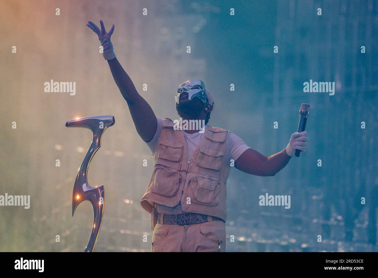 Canadian rapper The Weeknd during a concert at the Civitas ...