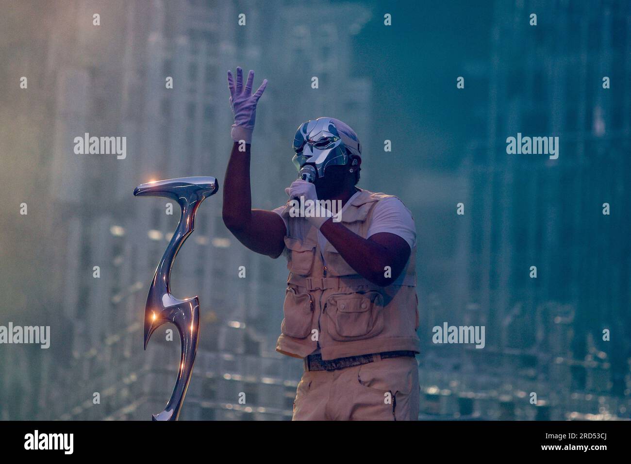Canadian rapper The Weeknd during a concert at the Civitas ...