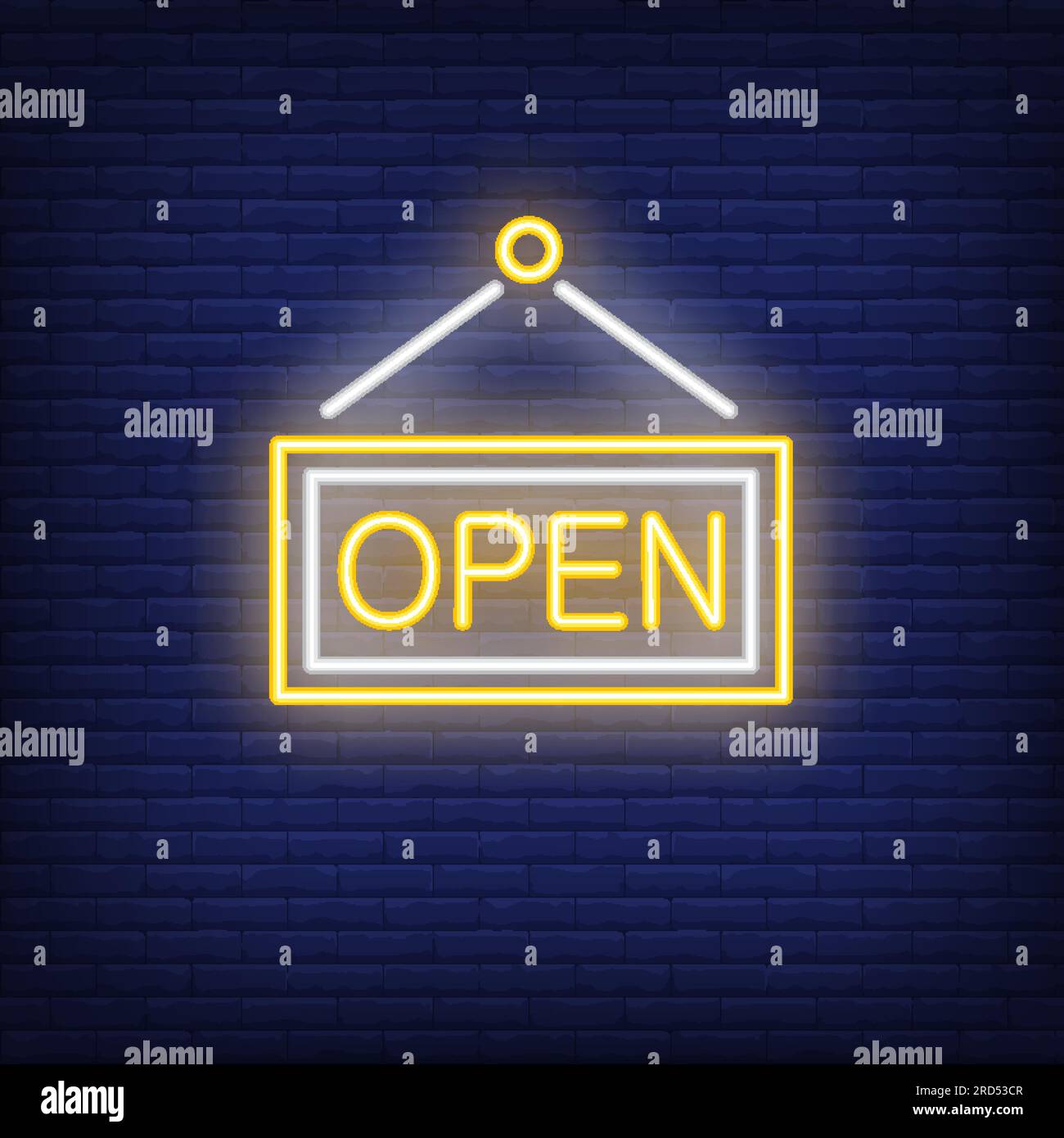 Open door neon sign Stock Vector Image & Art - Alamy