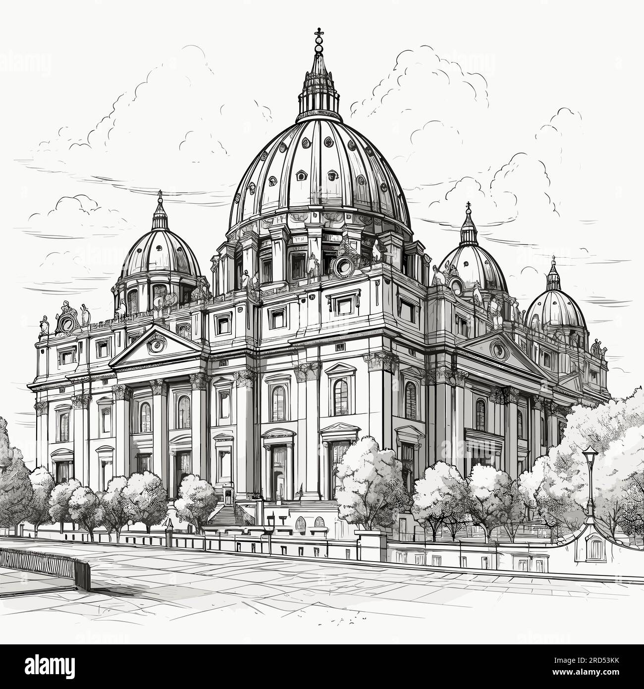 Old Saint Peters Restored Cutaway View