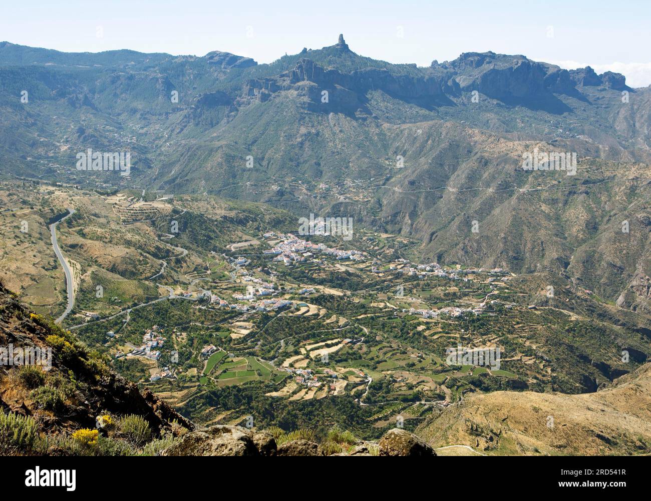 Parque Rural del Nublo, Roque Nublo at the back, Las Palmas Province ...