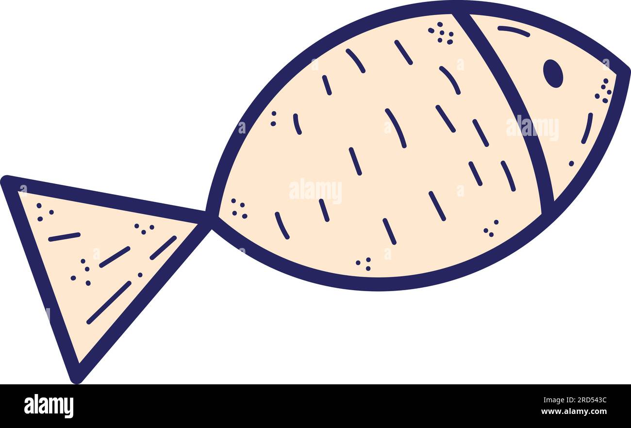 Ink sketch fish hand Stock Vector Images - Alamy