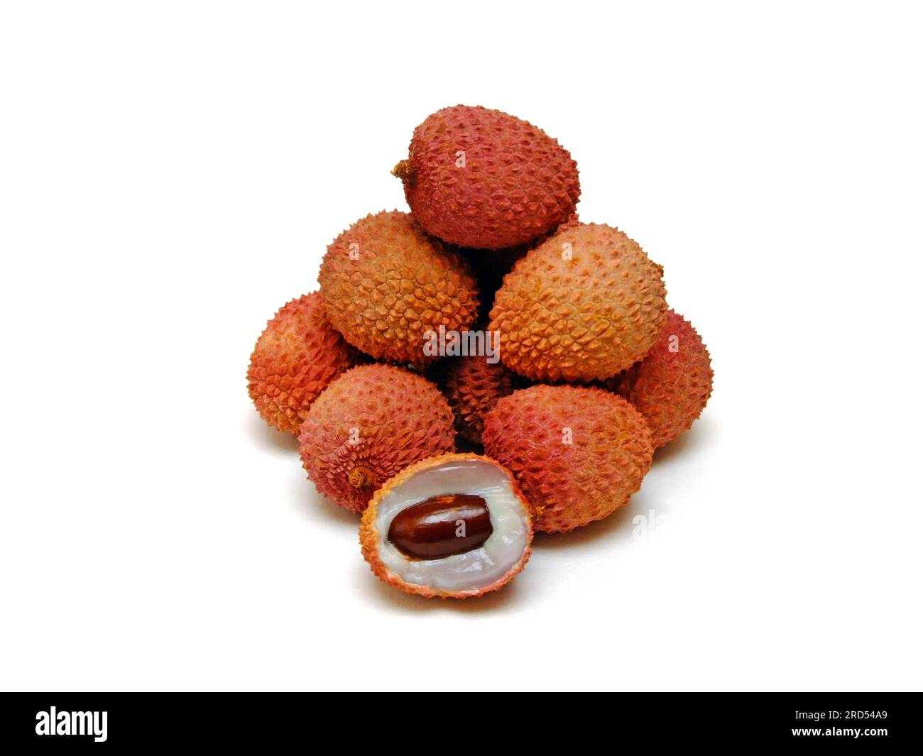 A few lychee nuts Stock Photo - Alamy