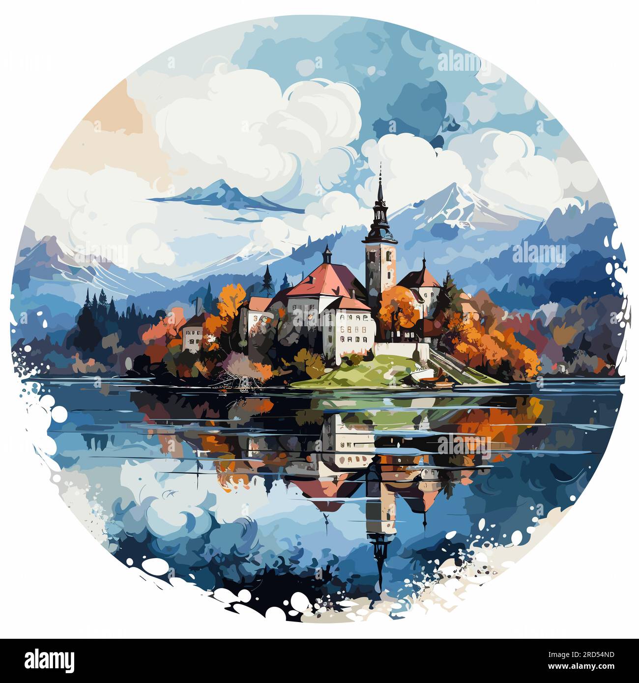 Famous slovenia Stock Vector Images - Alamy