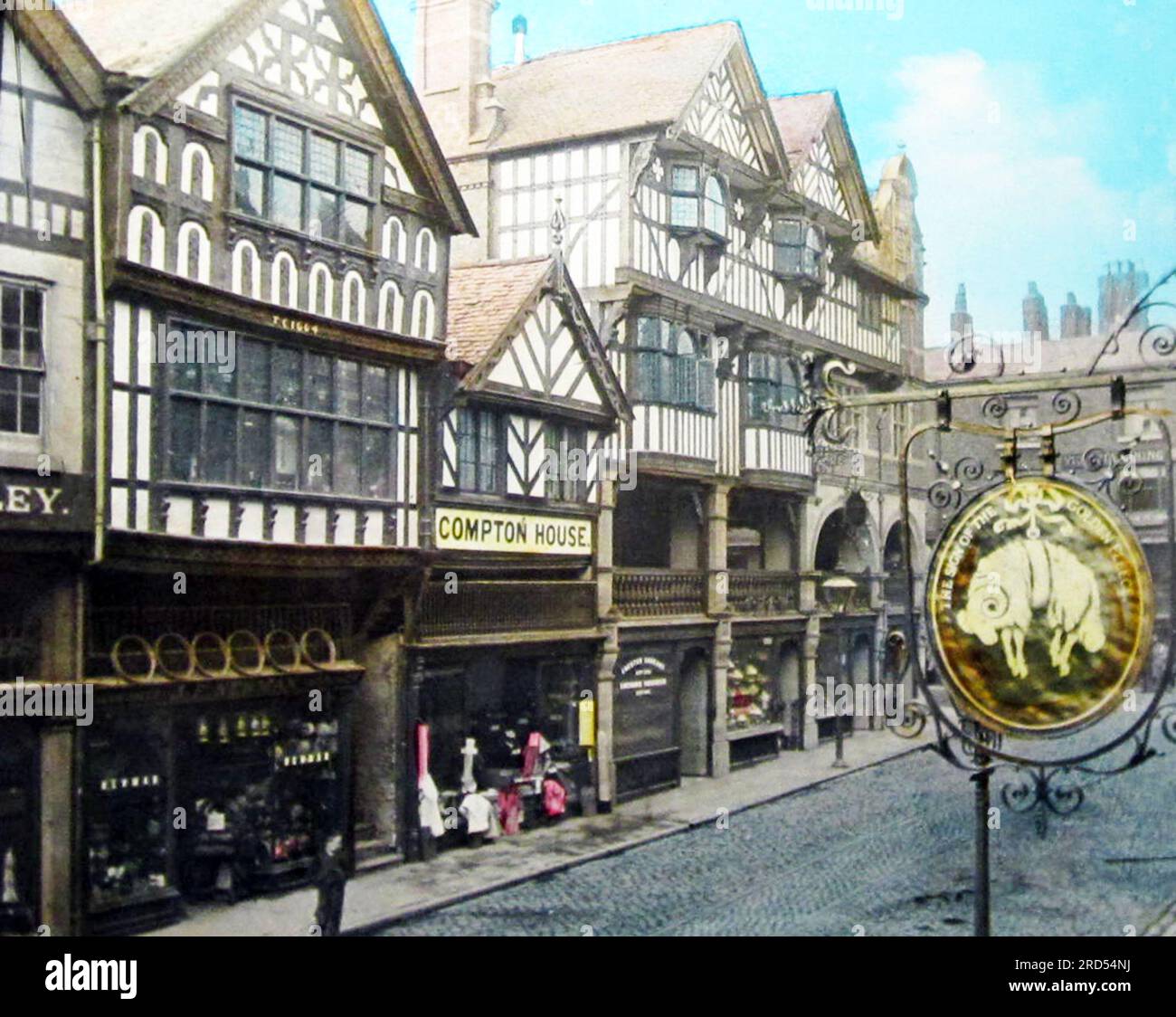 Compton House, Chester Rows, Chester, Victorian period Stock Photo - Alamy