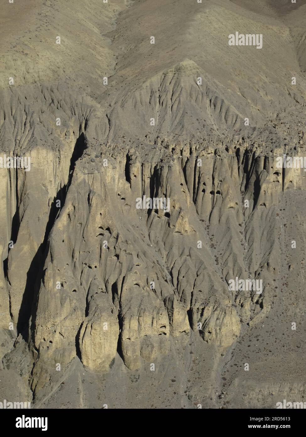 Limestone Formation With Caves, Muktinath Stock Photo - Alamy