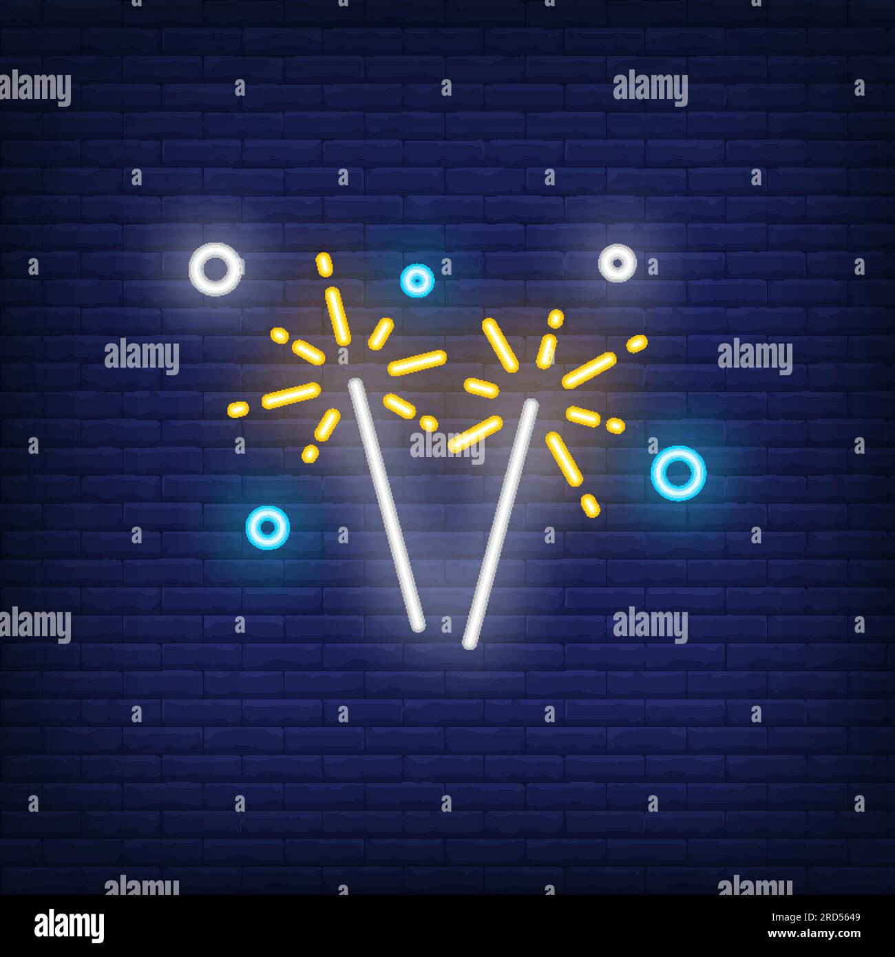 Burning sparklers neon sign Stock Vector Image & Art - Alamy