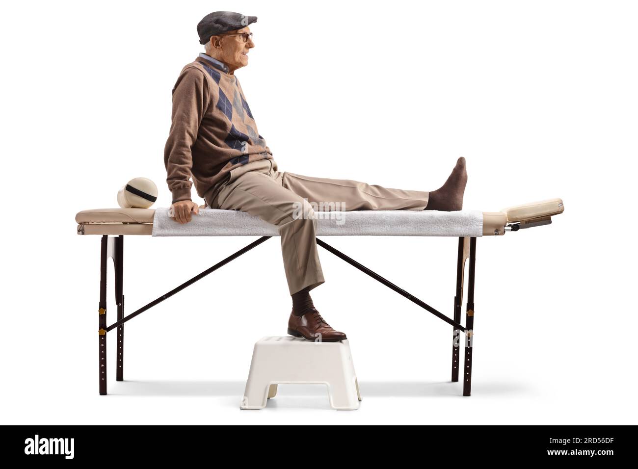 Knee therapy elderly Cut Out Stock Images & Pictures - Alamy