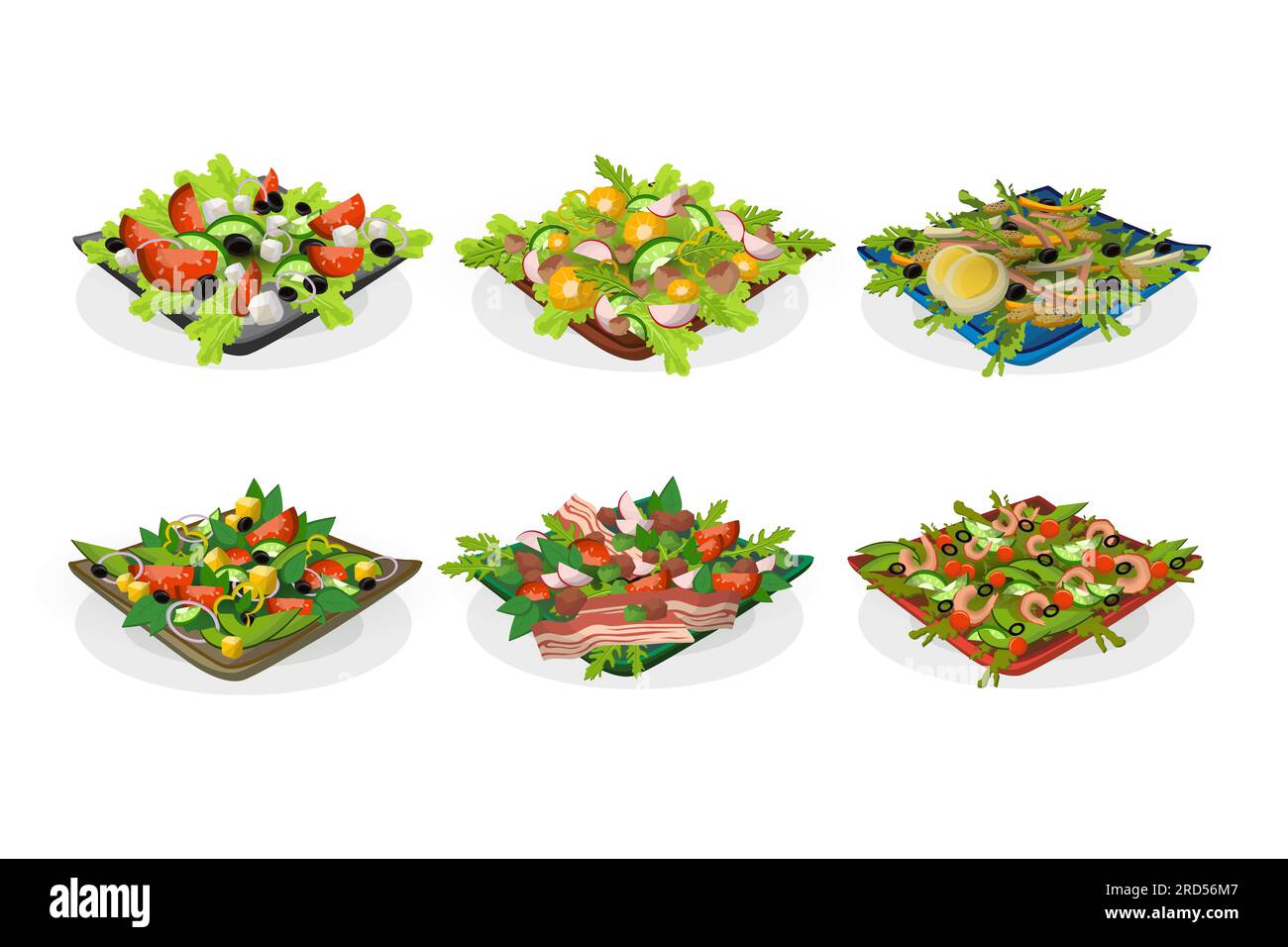Fish salads Stock Vector Images - Alamy
