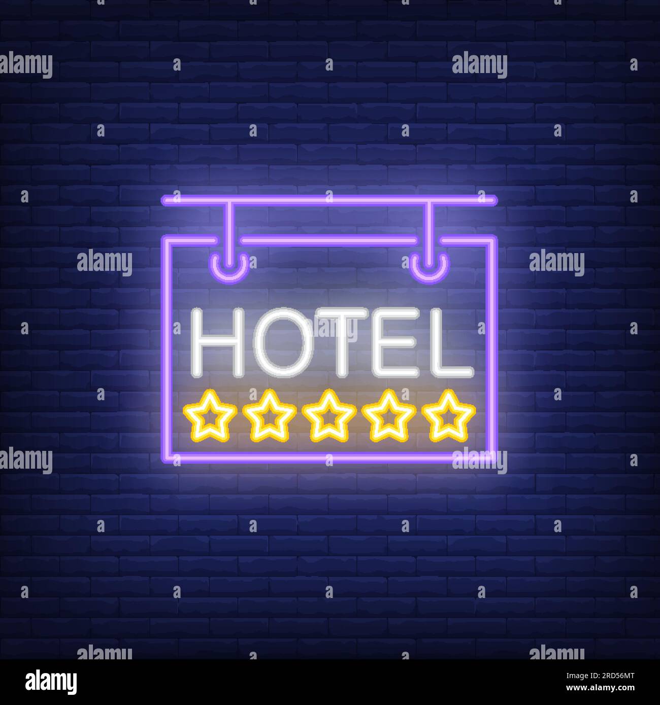 Five-star hotel neon sign Stock Vector Image & Art - Alamy