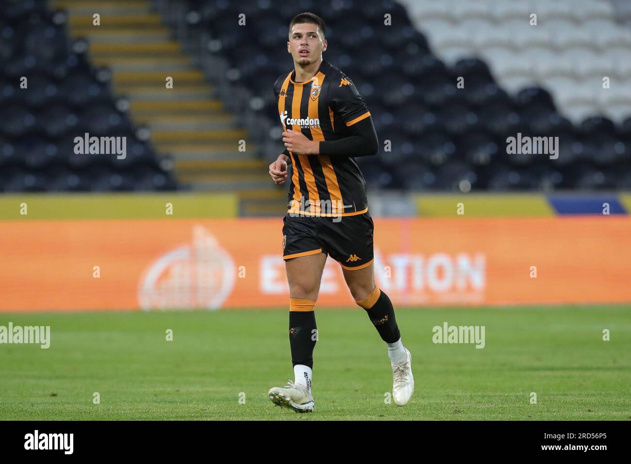 Xavier Simons #35 of Hull City during the Pre-season friendly match ...