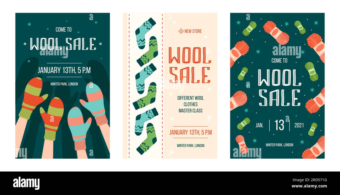 Woolen clothes sale store Cut Out Stock Images & Pictures - Alamy