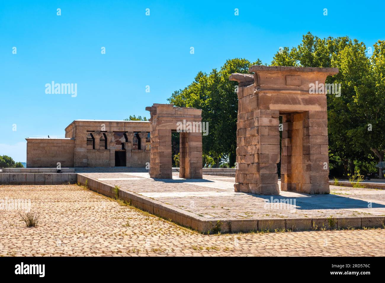 Temple of Debod in the city of Madrid of Egypt, ancient Egyptian temple ...