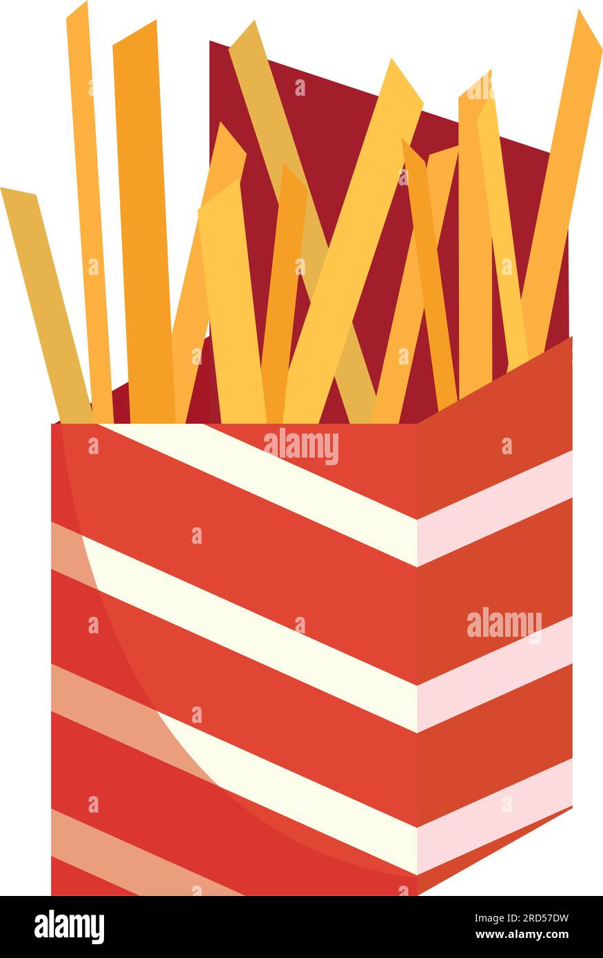 Isolated colored french fries icon Vector Stock Vector Image & Art - Alamy