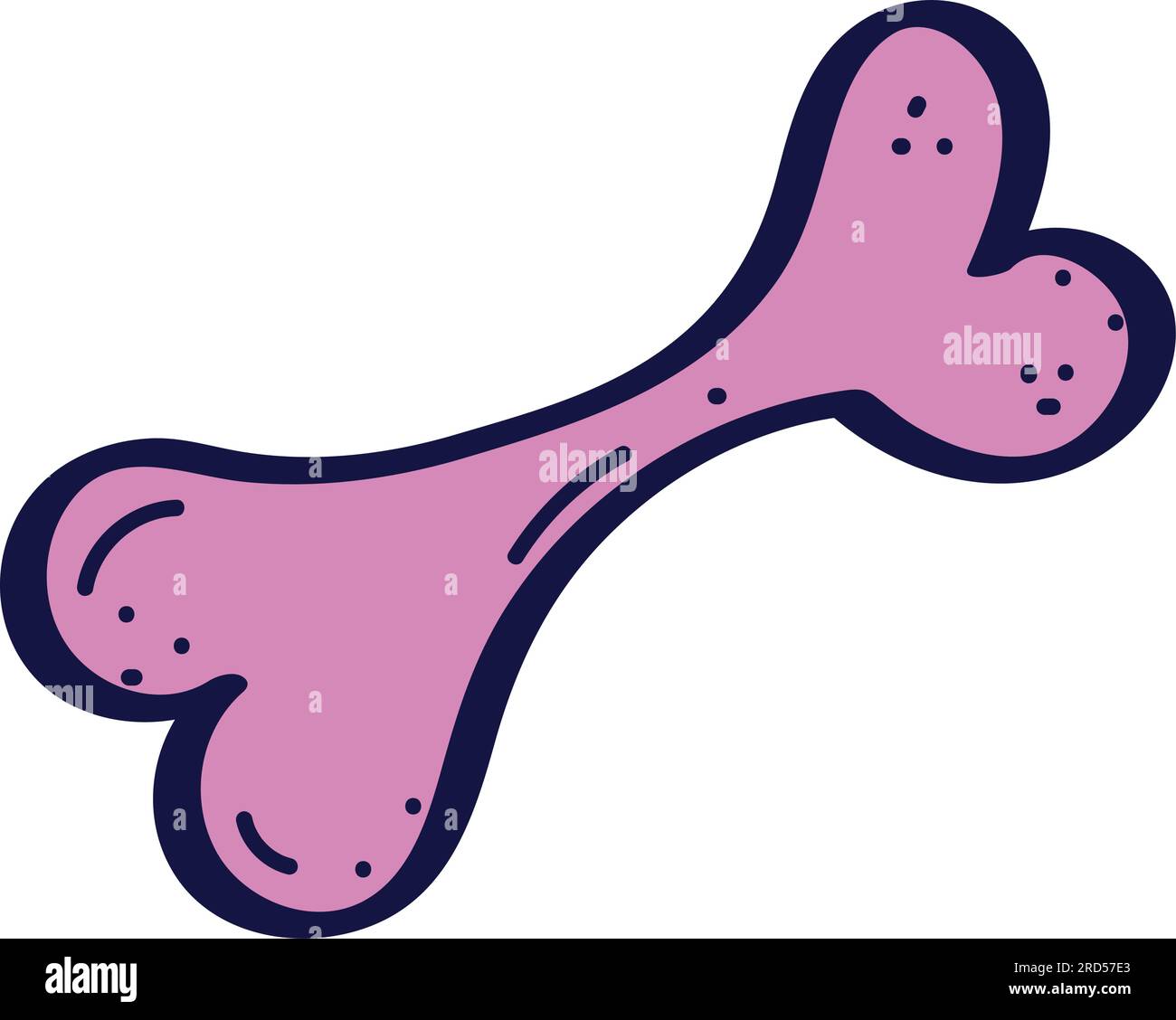 Isolated colored bone toy sketch icon Vector Stock Vector Image & Art ...