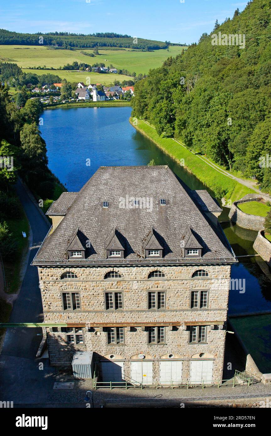 Dam, Diemelstausee, Marsberg, North Rhine-Westphalia, Germany Stock ...
