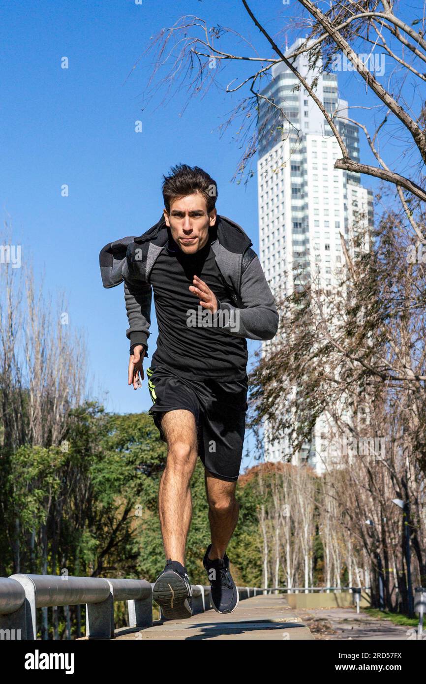 Man Running Fast Silhouette