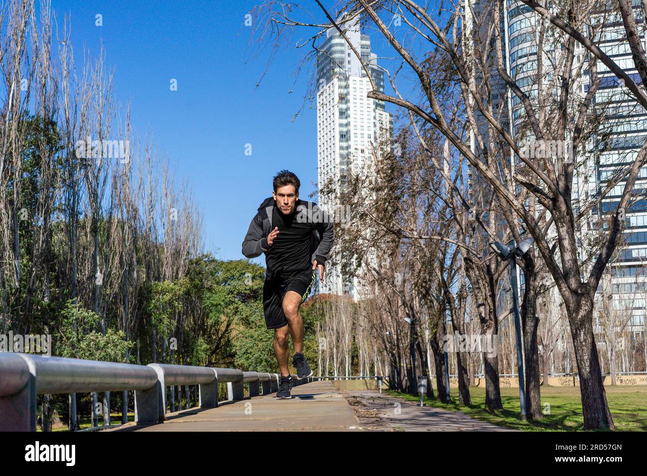 Man Running Fast Silhouette