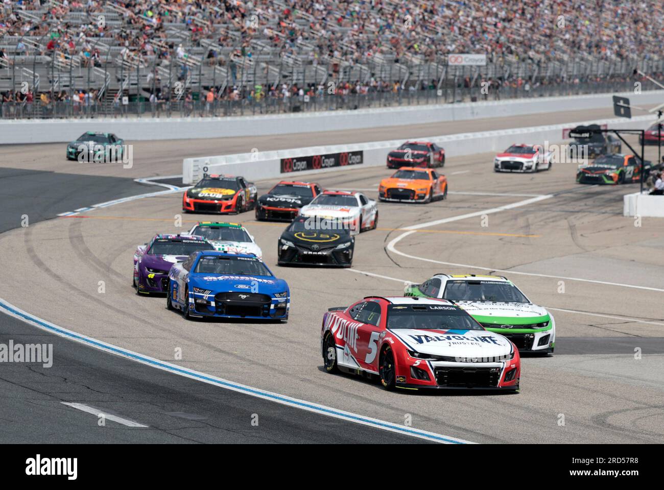 LOUDON, NH - JULY 17: Kyle Larson (#5 Hendrick Motorsports Valvoline ...