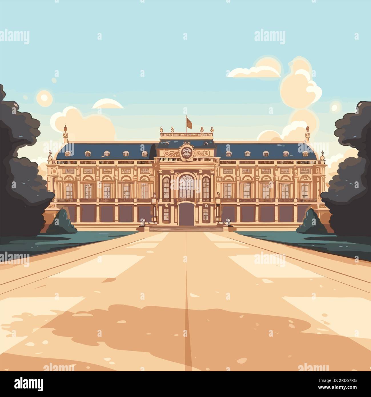 Versailles vector vectors hi-res stock photography and images - Alamy
