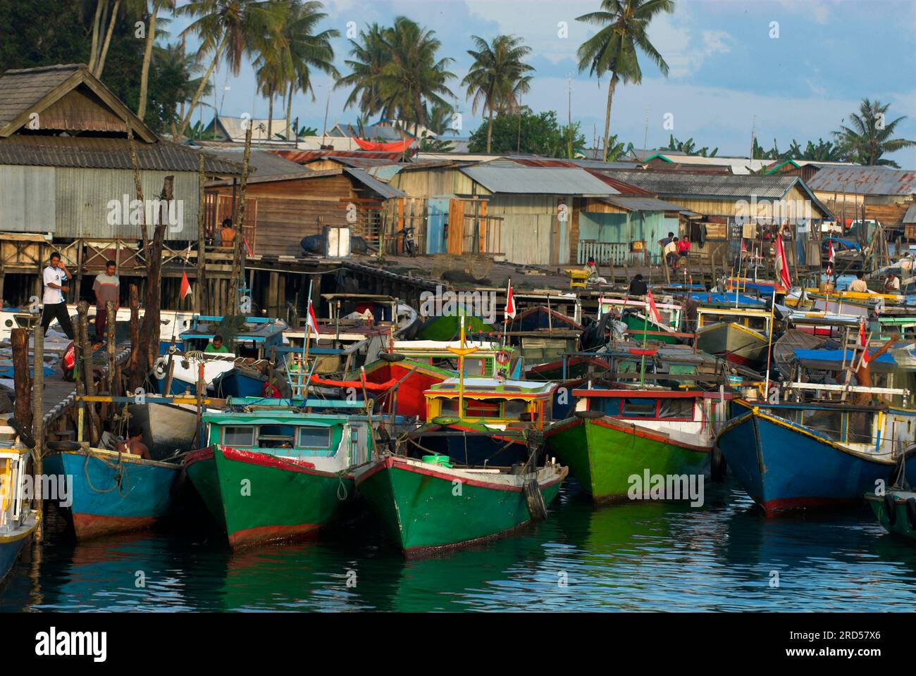 Fishing port, Balikpapan, Kalimantan, Borneo, Indonesia Stock Photo - Alamy