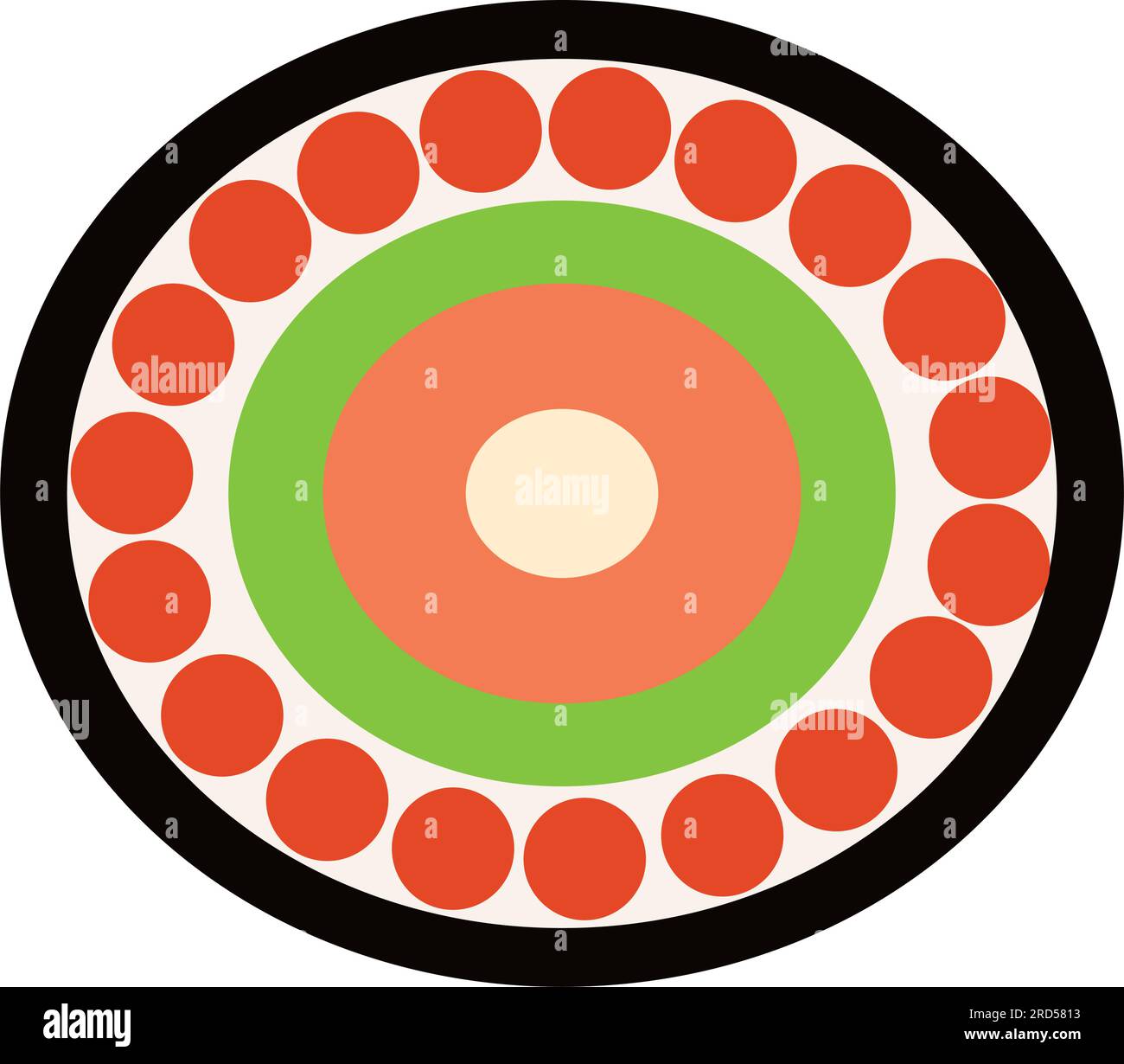 Top view of an isolated sushi Vector Stock Vector Image & Art - Alamy