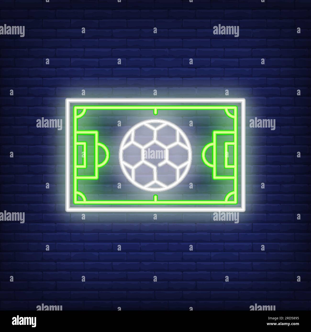 Football neon pitch hi-res stock photography and images - Alamy