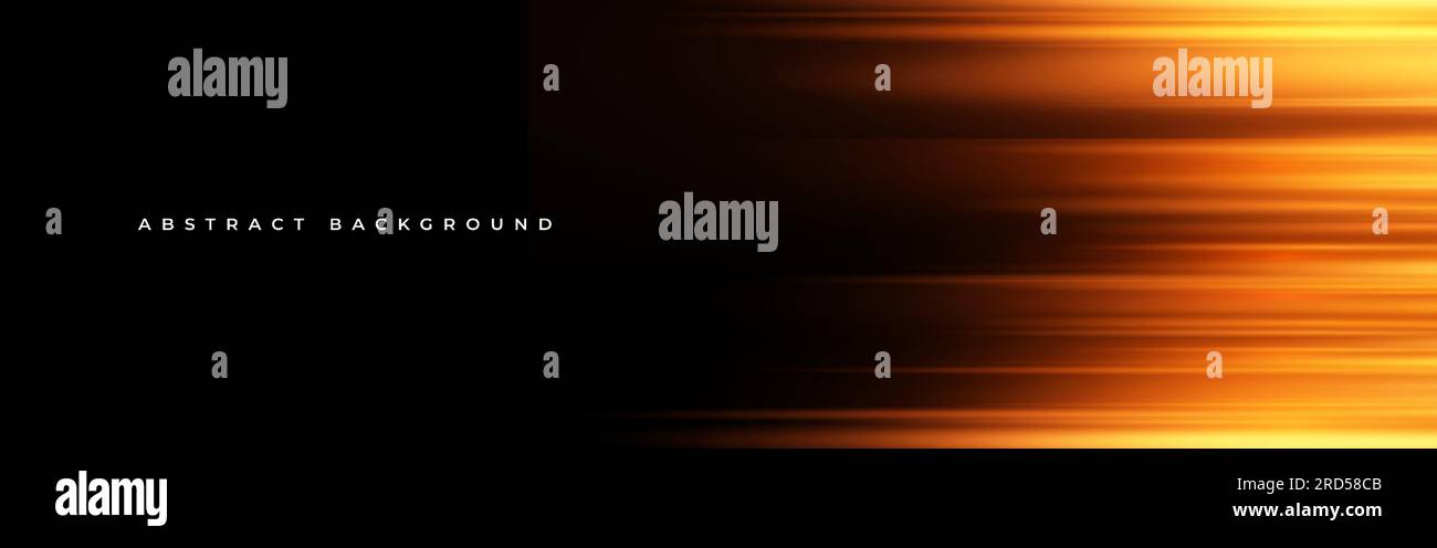 Black and orange modern abstract background with yellow glowing ...
