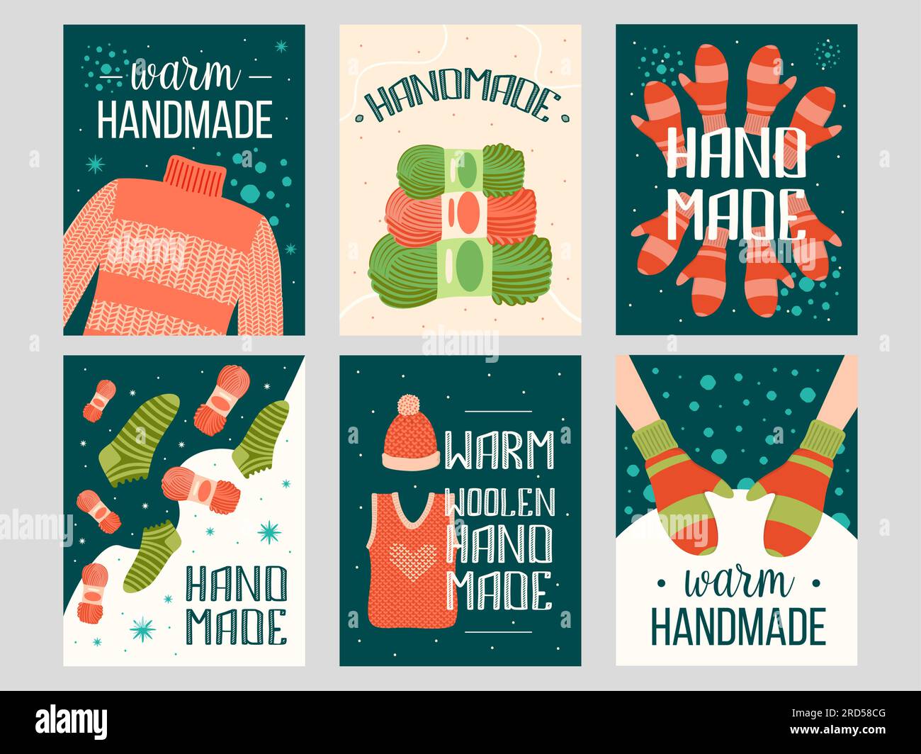 Handmade warm textile Stock Vector Images - Alamy