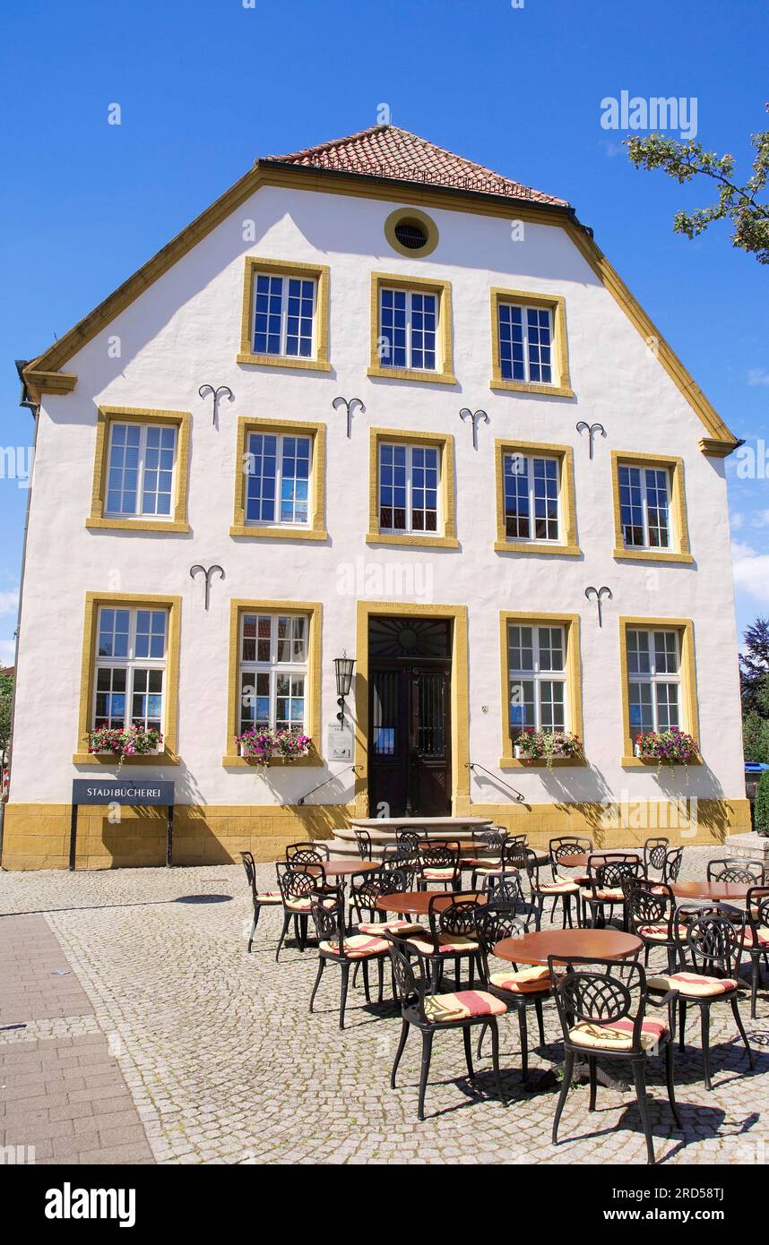 Municipal library, library, former district court, Oelde, Muensterland ...