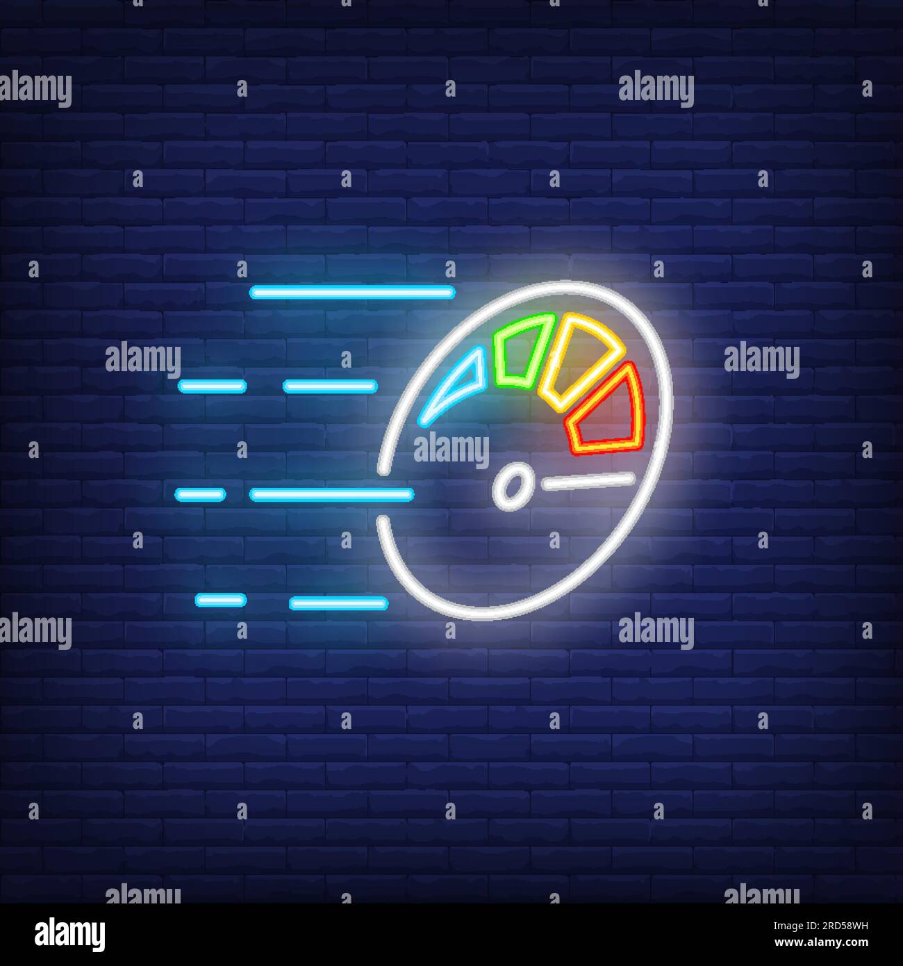 High speed neon icon Stock Vector Image & Art - Alamy